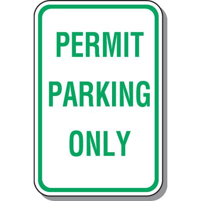 Parking Permit Signs - Permit Parking Only|Seton Canada