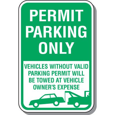 Parking Permit Only Sign | Seton