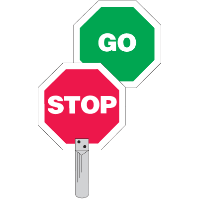 Traffic Paddles - Stop/Go | Emedco