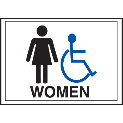 Economy Front Office Signs - Women/Handicap|Seton Canada | Seton.ca