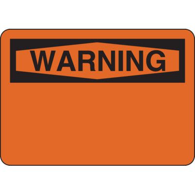 Write-On Warning Safety Sign | Emedco