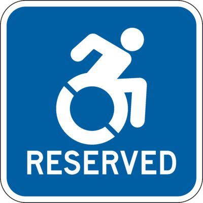 Reserved - State Handicap Signs, Reserved Sign | Emedco