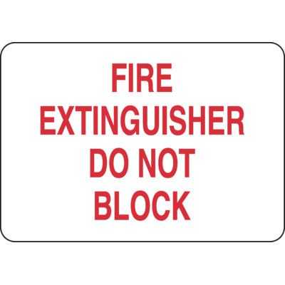 Fire Extinguisher Signs: High-Visibility Safety Location Markers | Emedco
