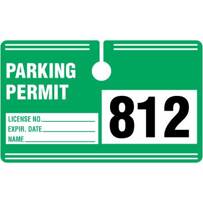 Hanging Parking Permits | Emedco