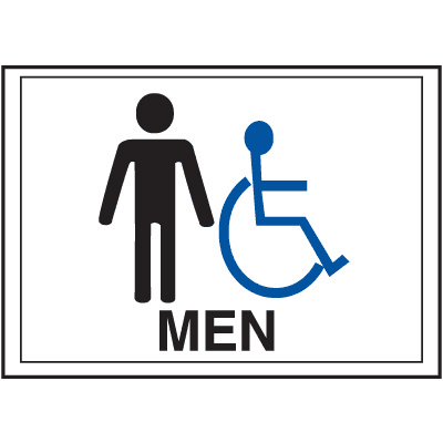 Economy Front Office Signs - Men/Handicap | Seton
