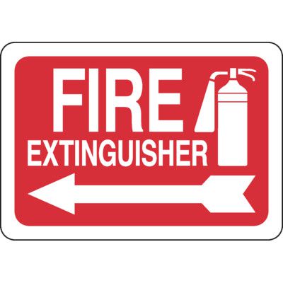 Fire Extinguisher Signs: High-Visibility Safety Location Markers | Emedco