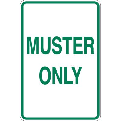 Muster Point Sign | Emedco