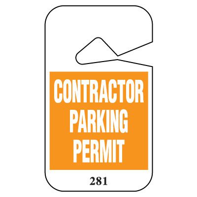 Contractor Parking Permits | Emedco