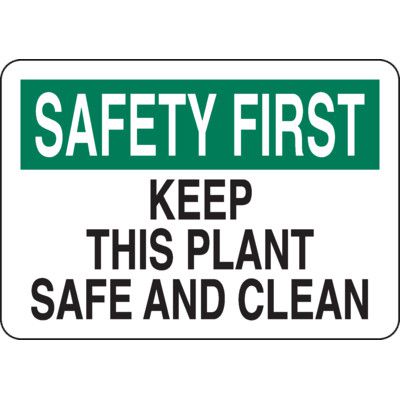Housekeeping & Motivational Signs | Workplace Safety | Emedco