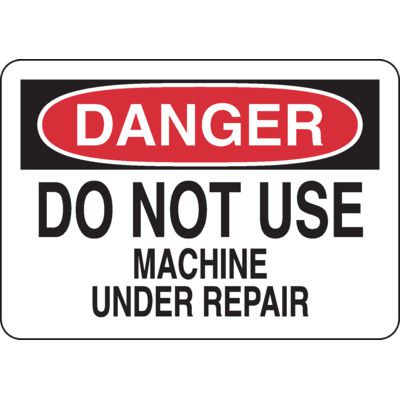 Machine and Equipment Safety Signs | Emedco