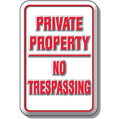 3-D Private Property Parking Sign | Emedco