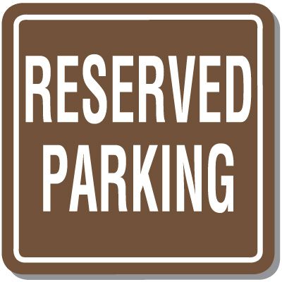 Contemporary Reserved Parking Signs | Aluminum Sign.com | Emedco