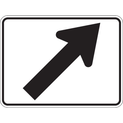 Directional Arrow Traffic Signs - High-Intensity Options | Emedco
