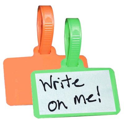 Medium Write-On Tag Ties, Blank Tags, Tags | Seton
