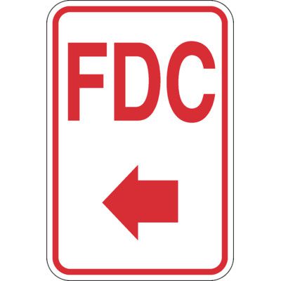 FDC Signs | Fire Department Connection Safety Signage | Emedco