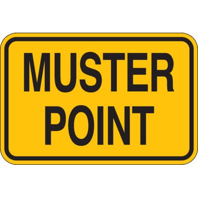 Muster Point Safety Sign | Seton