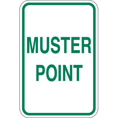 Muster Point Signs: Ensure Safe Emergency Evacuation | Emedco