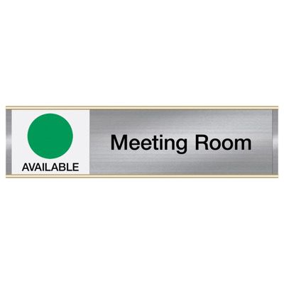Meeting Room Sign with Sliders | Seton Canada | Seton.ca