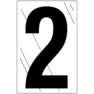 Clear Back Letters And Numbers | Seton