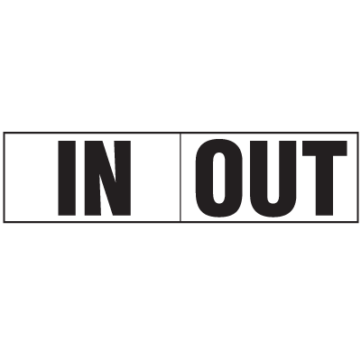 Security & Door Labels- In Out | Seton