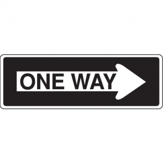 One Way Arrow Sign | Emedco