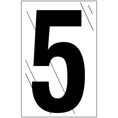 Clear Back Letters And Numbers | Seton