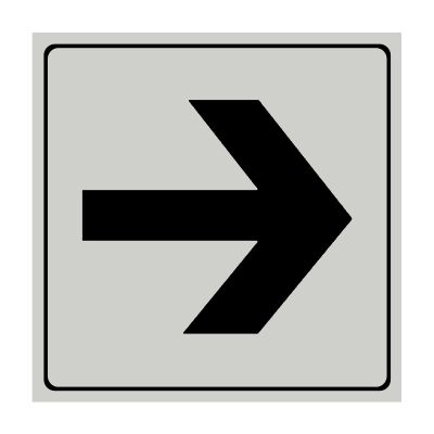 Arrow - Engraved Graphic Symbol Signs | Emedco