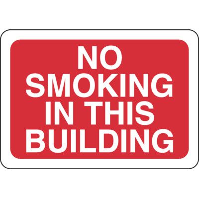 Standard No Smoking Signs | OSHA Compliant Smoking Area Signs | Emedco