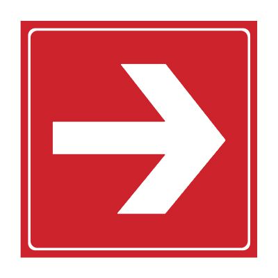 Arrow - Engraved Graphic Symbol Signs | Emedco