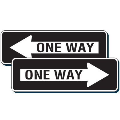 One Way Arrow Sign | Emedco