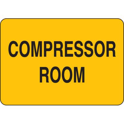 Compressor Room Sign | Emedco