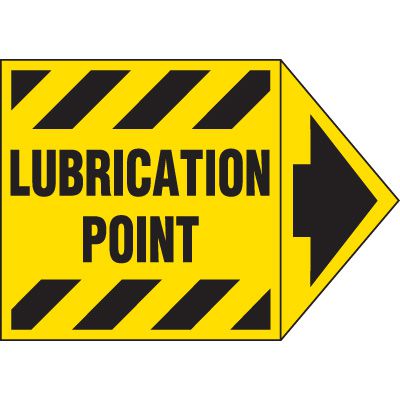Arrow Labels - Lubrication Point | Emedco