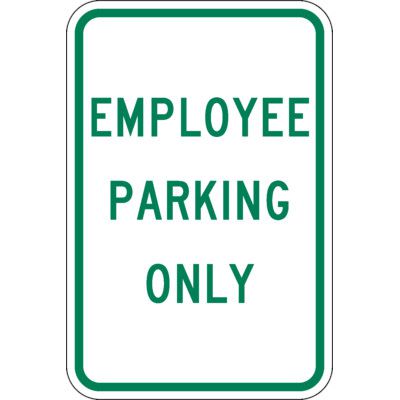 Employee Parking Signs - Employee Parking Only | Seton