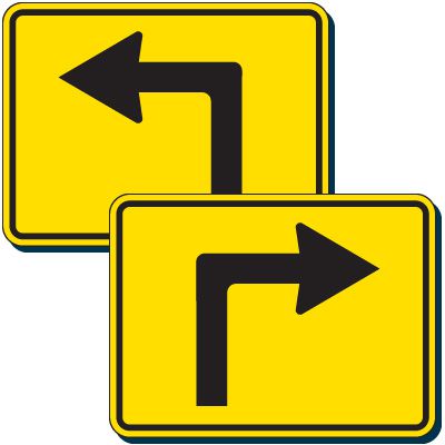 Traffic Direction Signs & Directional Arrow Signs | Emedco