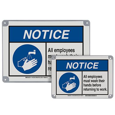Bathroom Etiquette & Hygiene Signs | Restroom Rules | Seton