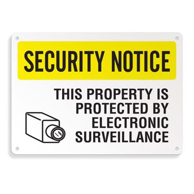 Video Surveillance Signs - Deter Crime & Boost Security | Seton