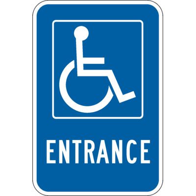 Handicap Entrance Sign | Emedco