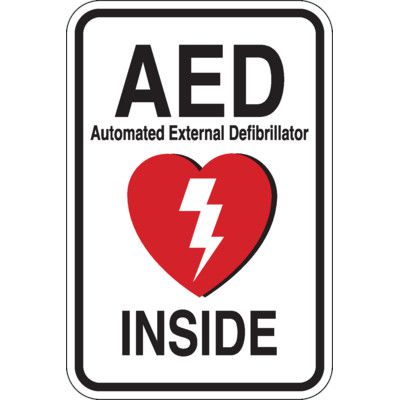 AED Signs - AED Inside | Emedco