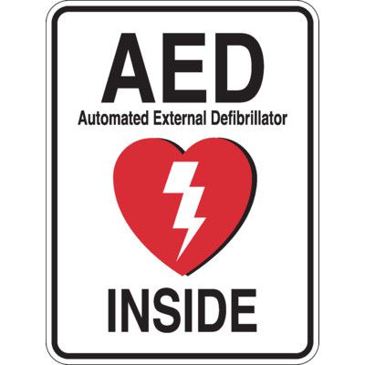 AED Signs - AED Inside | Emedco
