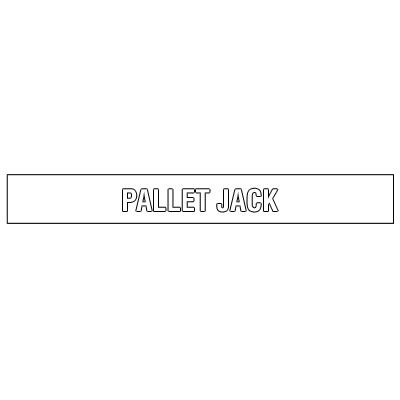 Clear Floor Tape Labels - Pallet Jack | Seton