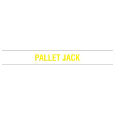 Clear Floor Tape Labels - Pallet Jack, Floor Markers | Emedco