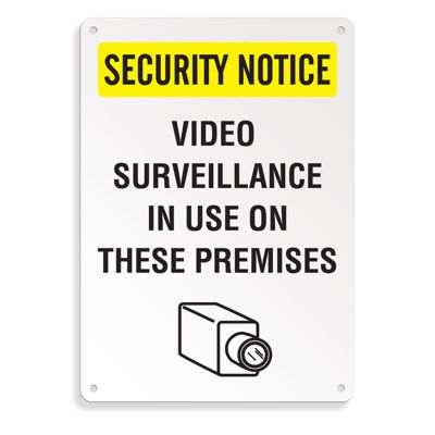 Video Surveillance Signs - Deter Crime & Boost Security | Seton