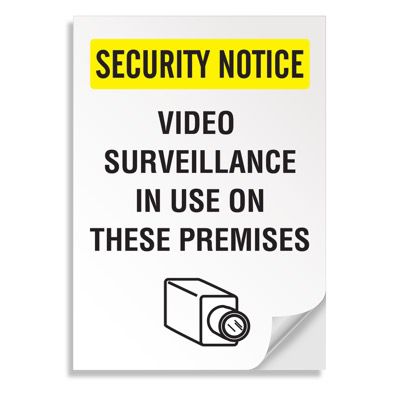Surveillance Signs, Video Surveillance Signs | Seton