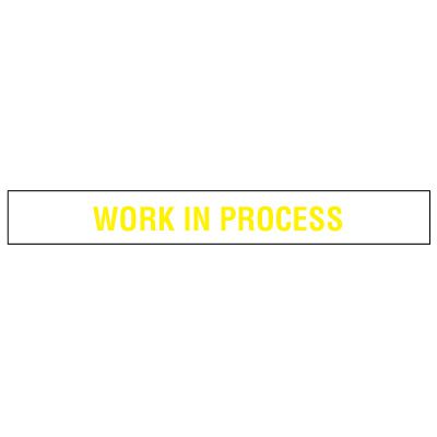 Clear Floor Tape Labels - Work In Process | Emedco