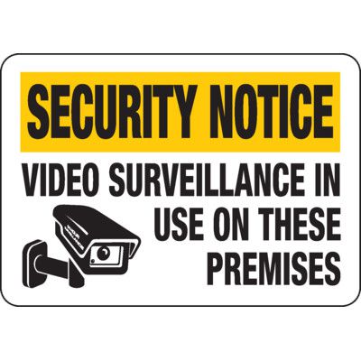 Video Surveillance Signs - Deter Crime & Boost Security | Seton
