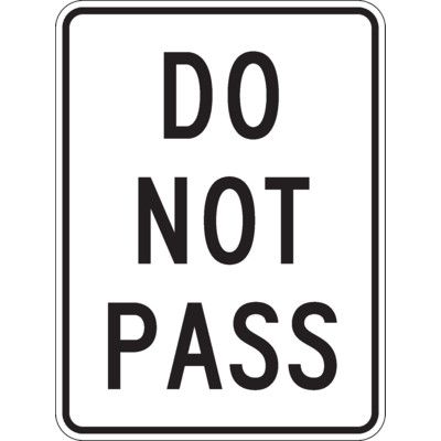 Do Not Pass Sign | Emedco