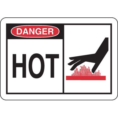 Safety Alert Signs - Danger Hot | Seton