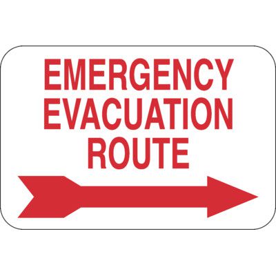 Heavy-Duty Emergency Rescue and Evacuation Signs, Exit Sign | Seton
