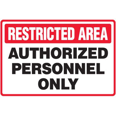 Restricted Area Floor Marker, Warehouse Floor Markers | Emedco