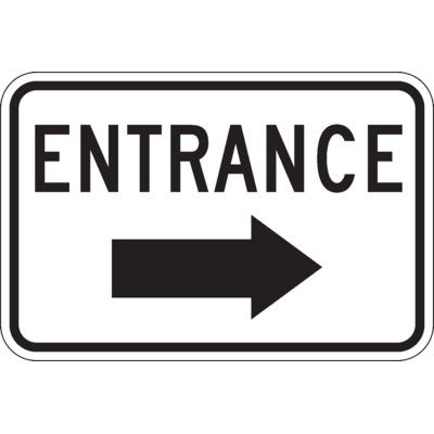 Entrance Sign - Left or Right Arrow | Seton.ca